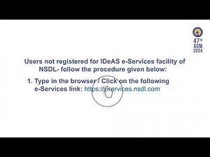 Process of remote e voting for RIL AGM 2024 (NSDL)