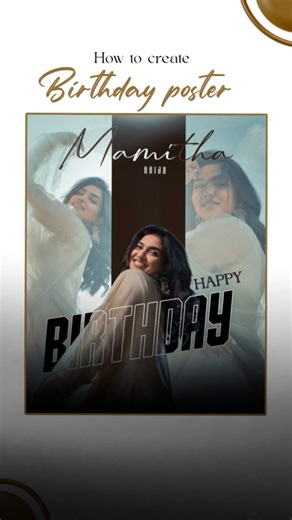 మొబైల్ తో Birthday Poster ఎలా చేయాలి? Picart Editing Tutorial Telugu. 😍