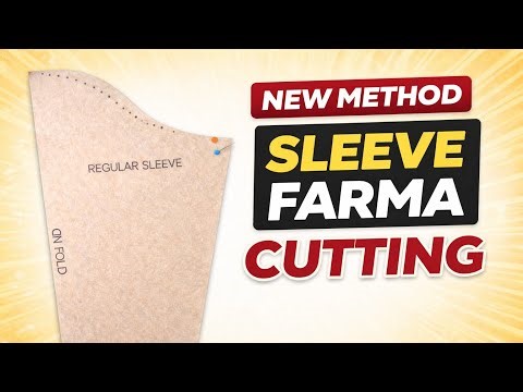 👉 New Method Sleeve Farma Cutting | Easy & Perfect Sleeve Pattern | Free Method