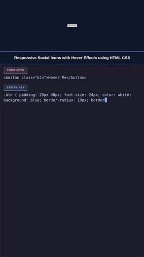 Epic Social Icons | HTML CSS Responsive #webdevelopment #htmlcss #coding