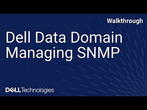 How to Manage SNMP on Dell Data Domain