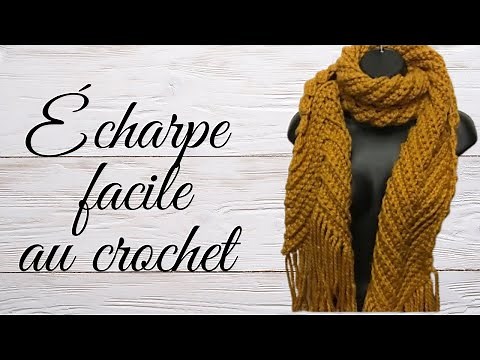Comment faire une écharpe facile et rapide au crochet : tuto en pas à pas