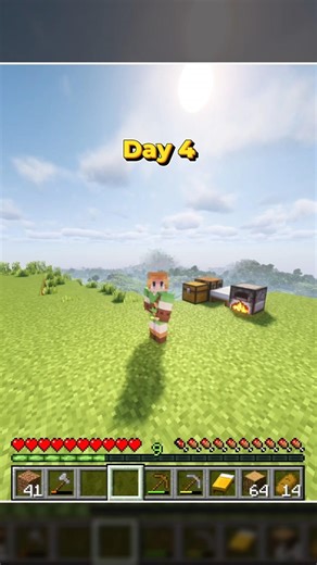 Minecraft Day 4 😳 | Random Structure = GOLD LOOT 🔥 | Beginner Survival