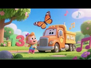 Butterfly Counting Symphony for My Baby Truck | Fun Kids Songs & Nursery Rhymes
