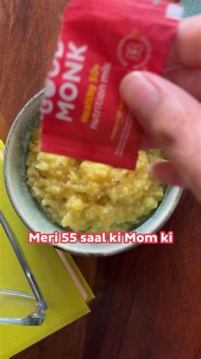 4.5K views · 58 reactions | Ain’t no stopping you even after 50 朗️ With GOOD MONK HEALTHY 50+, get the power of Multivitamins, Probiotics & Fibre, and Ayurvedic Herbs ALL IN ONE! Just add it to cooked food and mix! Doesn’t change the taste of food  Recommended by top nutritionists across the country for Gut Health, Energy & Immunity | Good Monk | Facebook