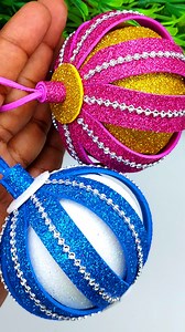 104K views · 1.2K reactions | Beautiful Christmas Ball Ornaments Making Very Easy Tutorial at Home #handmade #Christmas #diy | Origami Art & Crafts | Facebook