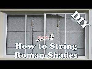 How To String a Roman Shade - DIY: Cord a Roman Blind - Bravo Dada! #RomanBlinds #Curtains #Tutorial
