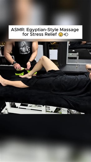 ASMR: Egyptian-Style Massage for Stress Relief 😮💨 #asmrback #asmrmassage #chiropractor #egyptianmassage #asmrsleep