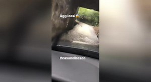 Antonella Clerici e il maltempo ad Arquata Scrivia