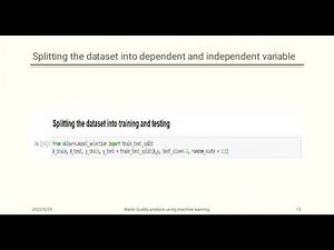 Water Quality Analysis using Machine Learning presentation