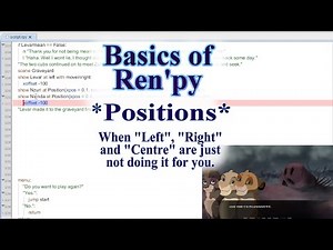 Ren'py Tutorial - Complex Character/Object Positions