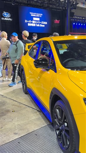 The Official Chicago Auto Show on Instagram: "The next-generation Subaru WRX STI finally made its debut at the 2026 Tokyo Auto Salon. The WRX STI Sport# prototype is powered by a turbocharged, 2.4-liter flat-four engine rated at 271 horsepower and 258 pound-feet of torque. Symmetrical all-wheel-drive and a six-speed manual transmission come standard. The STI Sport# prototype also gets electronically-controlled dampers provided by ZF and tuned in-house, gold-finished Brembo brake calipers, 19-inc