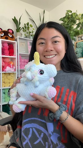 Genna Tatu | Fluffy unicorn😍🦄 Actually only the mane & tail are fluffy whooops — I’m going to try and make a completely fluffy unicorn next! And of... | Instagram