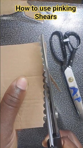 How to use pinking shears #sewing #pinkingshears