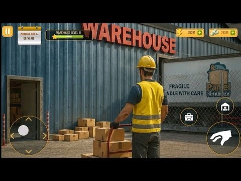 Parcel delivery simulator gameplay / delivery boy job gameplay.