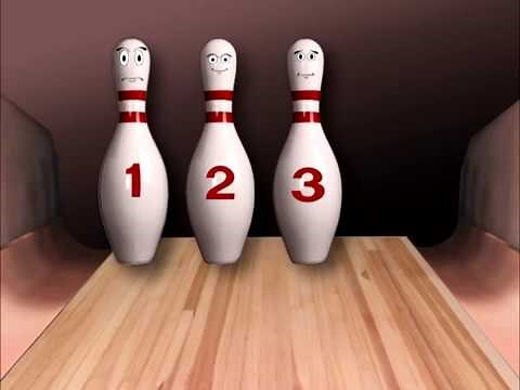 Learn to Count 1, 2, 3 to 10 | Singing Bowling Pin fun for Kids