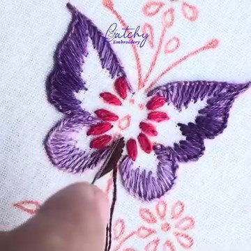 4.6K views · 99 reactions | Butterfly embroidery | Catchy Embroidery | Facebook