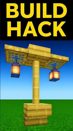 Minecraft Build Hack You NEED to Try! 🔥 | Easy Lantern Post Idea 💡