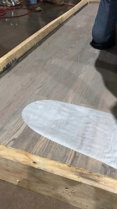 4.7K views · 26 reactions | Get creative when it comes to your wood finish!  To give this red oak test floor a light grey look, Precolor Easy “Urban Grey” and “Intense Grey” were mixed and applied to it! Here, it’s being finished with Oil Plus 2C “Sky Grey”! The pretreatment and finish combination created a unique, custom look! #rubiomonocoat | Rubio Monocoat USA | Facebook