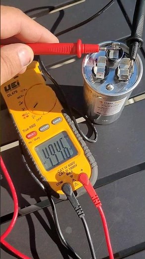 Testing a dual run capacitor hvac #hvac #diy #hvaccontractor