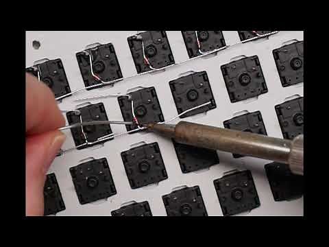 Hand-wiring a custom layout keyboard