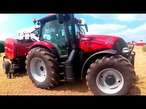 2017 Case IH Maxxum CVX 145 6.6 Litre 6-Cyl Tractor (145/175HP) with Case RB455 Baler