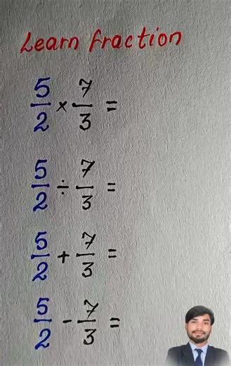 Learn Fractions Concept 🤯 #cuberoottrick #fblifestyle #unstoapablestudy #unstoapablestudy0111 #mathtricks #mathiq | Unstoapablestudy0111