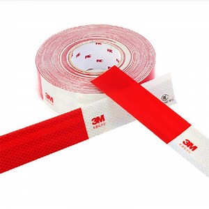 [Hot Item] Strong Visibility 3m 983D Red and White Reflective Tape for Vehicles