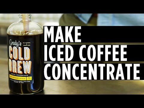 How to Make Your Own Iced Coffee Concentrate