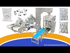 Automatic Plastic Parts Vertical Counting Packing Machine With Coding Machine