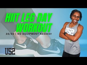 HIIT 10 Minute Leg Day for Beginners | No Equipment | 30/30 | Rochelle T Parks