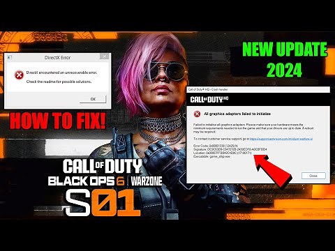 How To Fix COD Warzone & Black Ops 6 Season 1 Game_Ship.exe error and DirectX crashing!