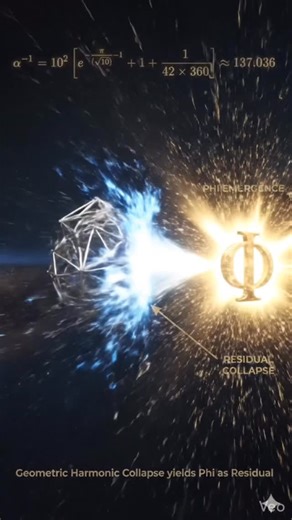 RobertEdwardGrantONE on Instagram: "THE GRANT ALPHA THEOREM A geometric origin of light. These images document the Great Stellated Alphahedron with its nested dual, the Omegahedron, revealing a precise and unexpected convergence between geometry, harmonic collapse, and fundamental physics. At the heart of the structure is a control dihedral angle of 137.036°, numerically matching the inverse fine-structure constant (α⁻¹), the coupling constant governing light–matter interaction. This angle is no