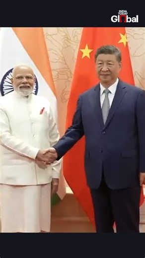 Prime Minister Narendra Modi holds a bilateral meeting with Chinese President Xi Jinping in Tianjin, China. (Source: ANI/DD News) #IndiaTodayGlobal #IndiaTodayAtSCO #PMModi #XiJinping #China | India Today