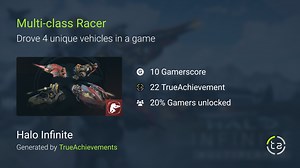 Multi-class Racer achievement in Halo Infinite
