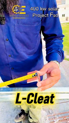 Dosto L-Cleat solar structure ko extra strength deta hai. Is se joints tight rehte hain aur structure hila nahi sakta. L-Cleat ki fitting simple hoti hai aur time bachati ہے. Metal grip strong hoti ہے jis se long-term stability milti ہے. Rust resistance ki wajah se zyada arsa chalti ہے. Heavy load bhi asani se handle karti ہے. #shahdarazengineering #solarfabricator #lcleat #solarstructure #fabrication #solarsystem #strongbuild #engineeringwork #metalfabrication #pakistanreels #viralreels | Shah 