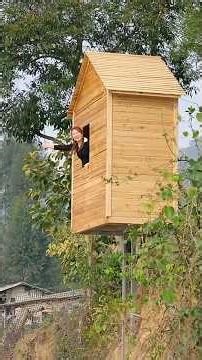 इमली का Poop House 🤯mini wood toy-woodworking art skill/woodland #shorts