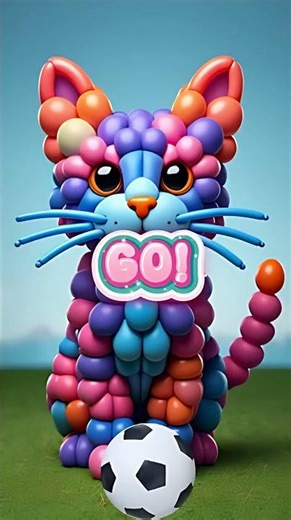 🎈The Balloon Cat That Turns Into a REAL Kitten!🐱✨Magic Transformation You Must See! #balloon #shorts