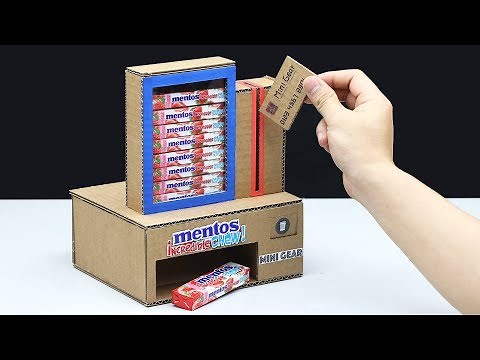 How to Make Vending Machine with mentos incredible CHEW!