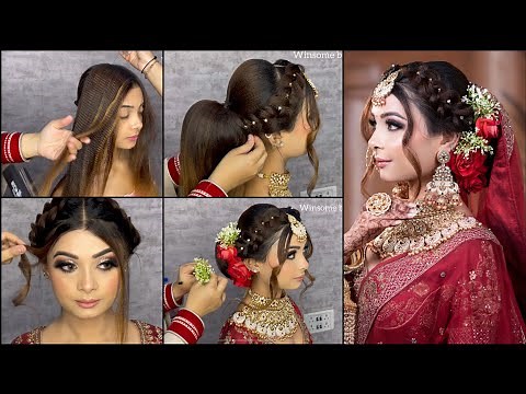 LATEST BRIDAL HAIRSTYLE || EASY BRIDAL BUN || QUICK HAIRDO || INDIAN BRIDE HAIRSTYLE
