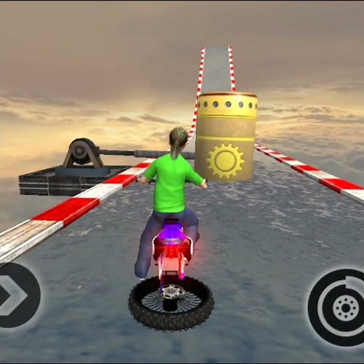 Kids Impossible Water Slide Motorbike Racing - Motorcycle wala Game - Bike games for Kids -Bike wala