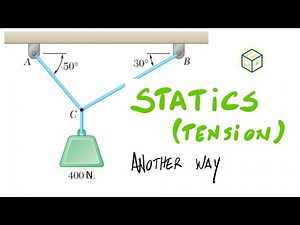 Solving Cable Tension Problems (different approach) | Statics