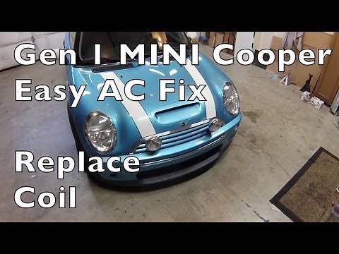 MINI Cooper AC clutch coil replacement howto - 2002-2006 R53