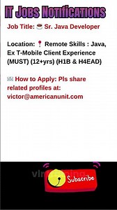 HIRING Sr Java Developer Oct 22, 2025