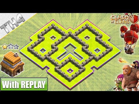 BEST Town Hall 4 (TH4) Base with "COPY LINK" | TH4 HYBRID/FARMING/TROPHY base!! - Clash of Clans