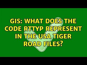 GIS: What does the code RTTYP represent in the USA Tiger road files?