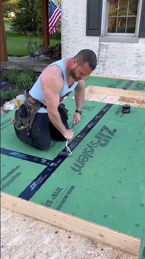 Zip Sheathing Installation. #zipsystem #ziptape #diy #renovation #carpentry