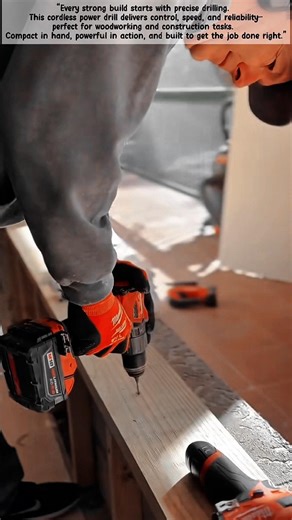 Precision Wood Drilling with a Cordless Power Drill | #shorts