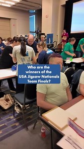 Here are the top 3 teams from the team heat today:���3rd Place Three and a half men “Sacred Lake Tahoe”- 00:37:08 “Jeweled Jungle”- 01:44:45 2nd Place JIGgernauts Jessa Douglas Kelly Buhr Hannah Scott Alice Rowe “Sacred Lake Tahoe”- 00:40:57 “Jeweled Jungle”- 01:44:37 1st Place Jack B Quick Jeanne Roiter Andrea Peng Cathy Roiter Kelly Walter “Sacred Lake Tahoe”- 00:37:52 “Jeweled Jungle”- 01:37:53 #ravensburger #puzzle #puzzles #jigsaw #jigsawpuzzle #washintondc #awesomecon | Ravensburger