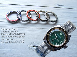 The Gearwheel Vostok Bezel Watch Custom Bezels Amphibia & Komandirskie Stainless Steel  insert Vostok Watch Bezel - Etsy